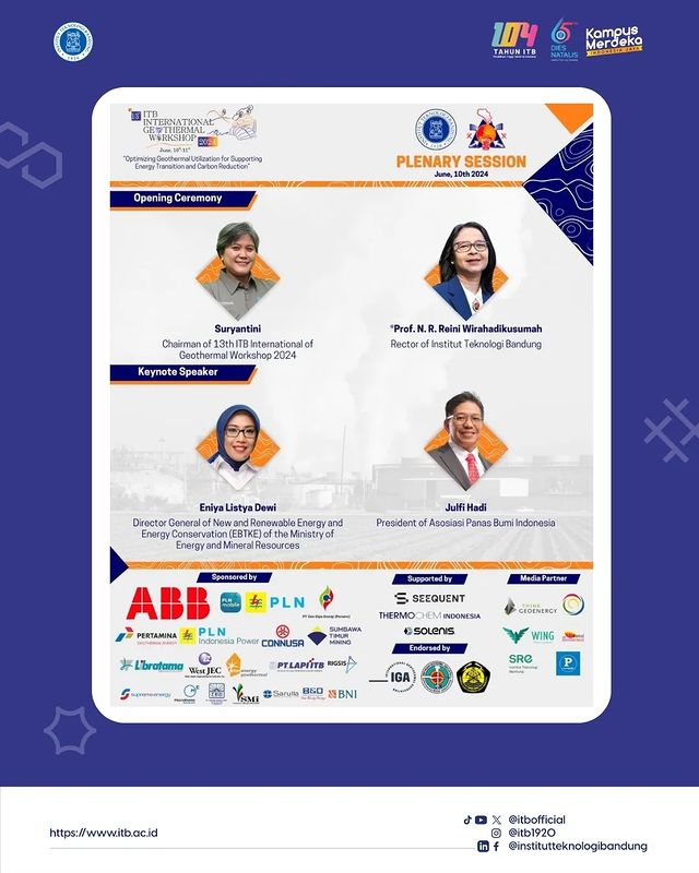 13th ITB International Geothermal Workshop 2024 - Institut Teknologi ...