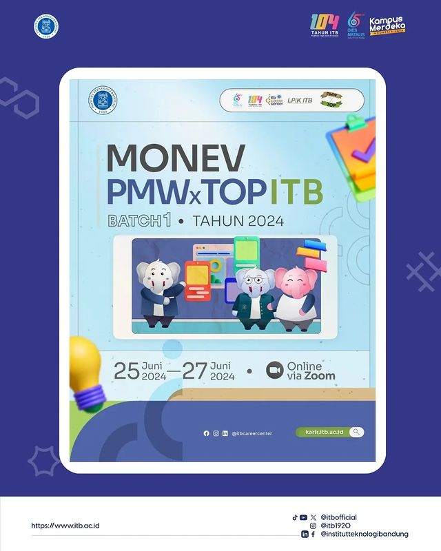 Monev PMWxTOP ITB Batch 1 - Institut Teknologi Bandung